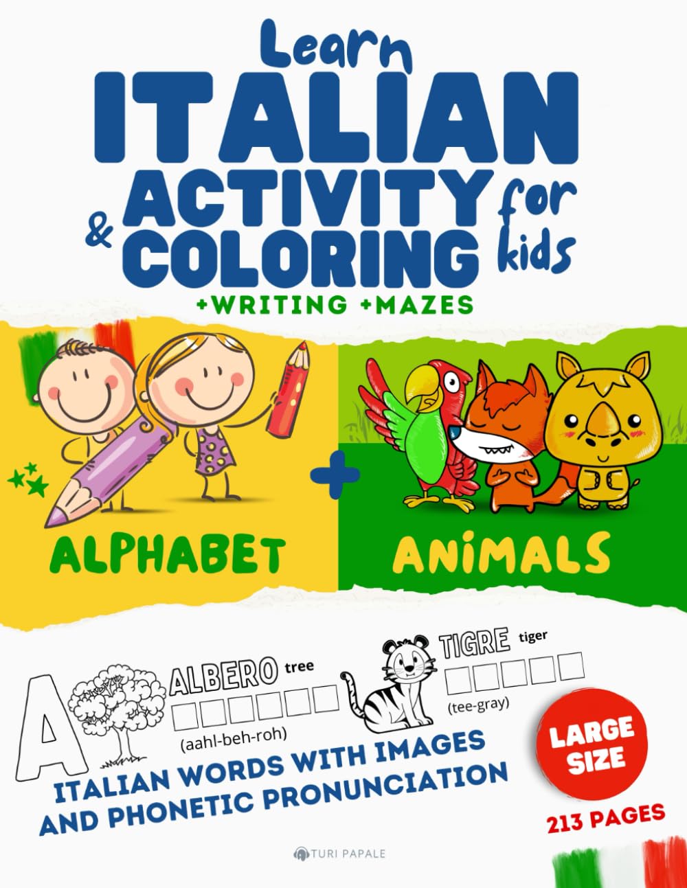 Amazon.com: Learn Italian Activity and Coloring Book for Kids ...