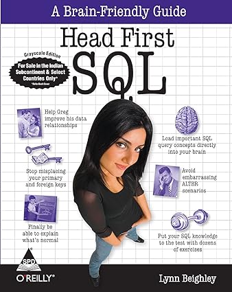 Buy Head First SQL: Your Brain on SQL - A Learner's Guide (Greyscale ...