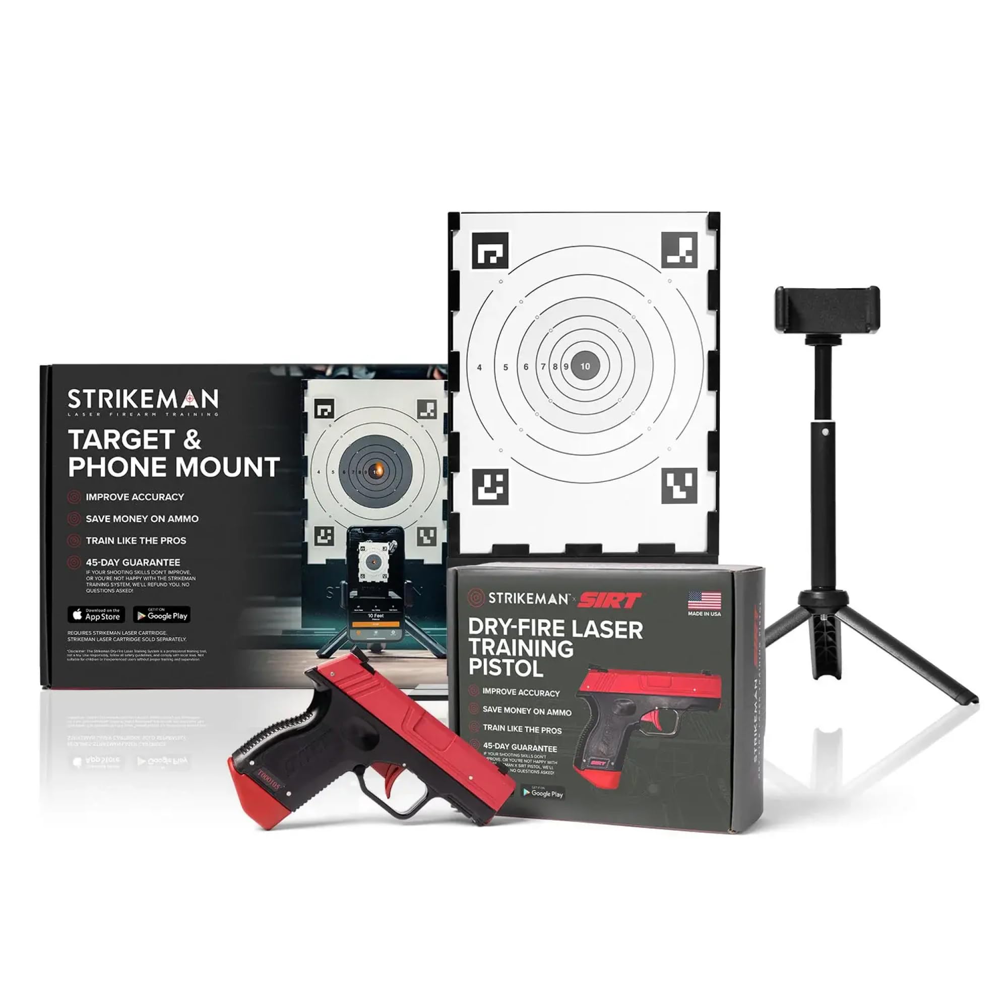 Amazon.com : Strikeman X SIRT Dry-Fire Laser Training Pistol + Target ...