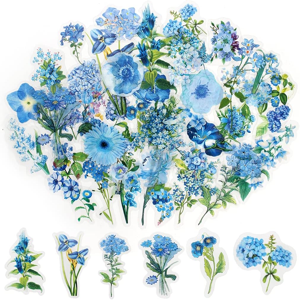 Mr. Pen- Floral Stickers Laptop, 74 pcs, Stickers for Water Bottles ...