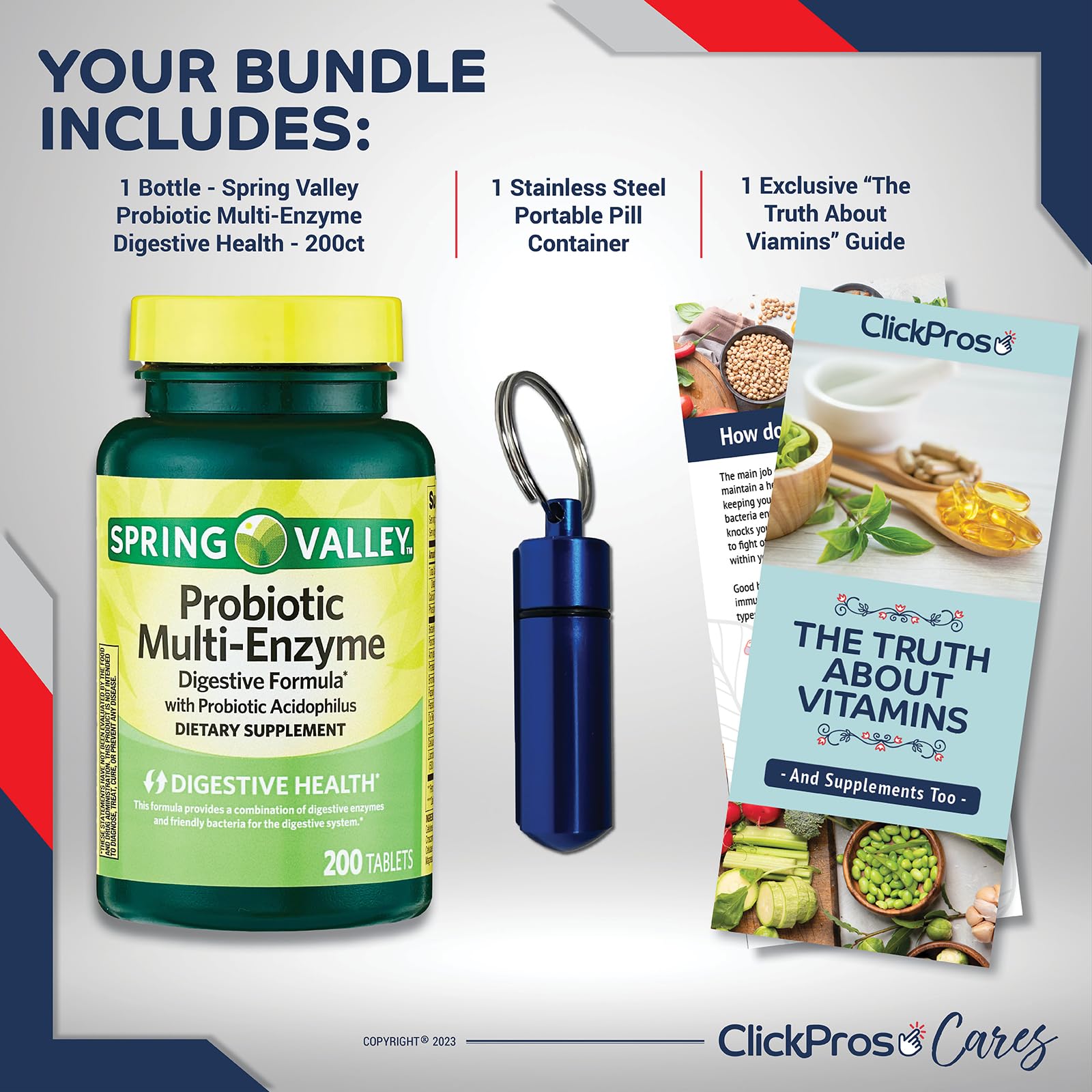 Snapklik.com : Spring Valley Probiotic Multi-Enzyme Digestive Formula ...