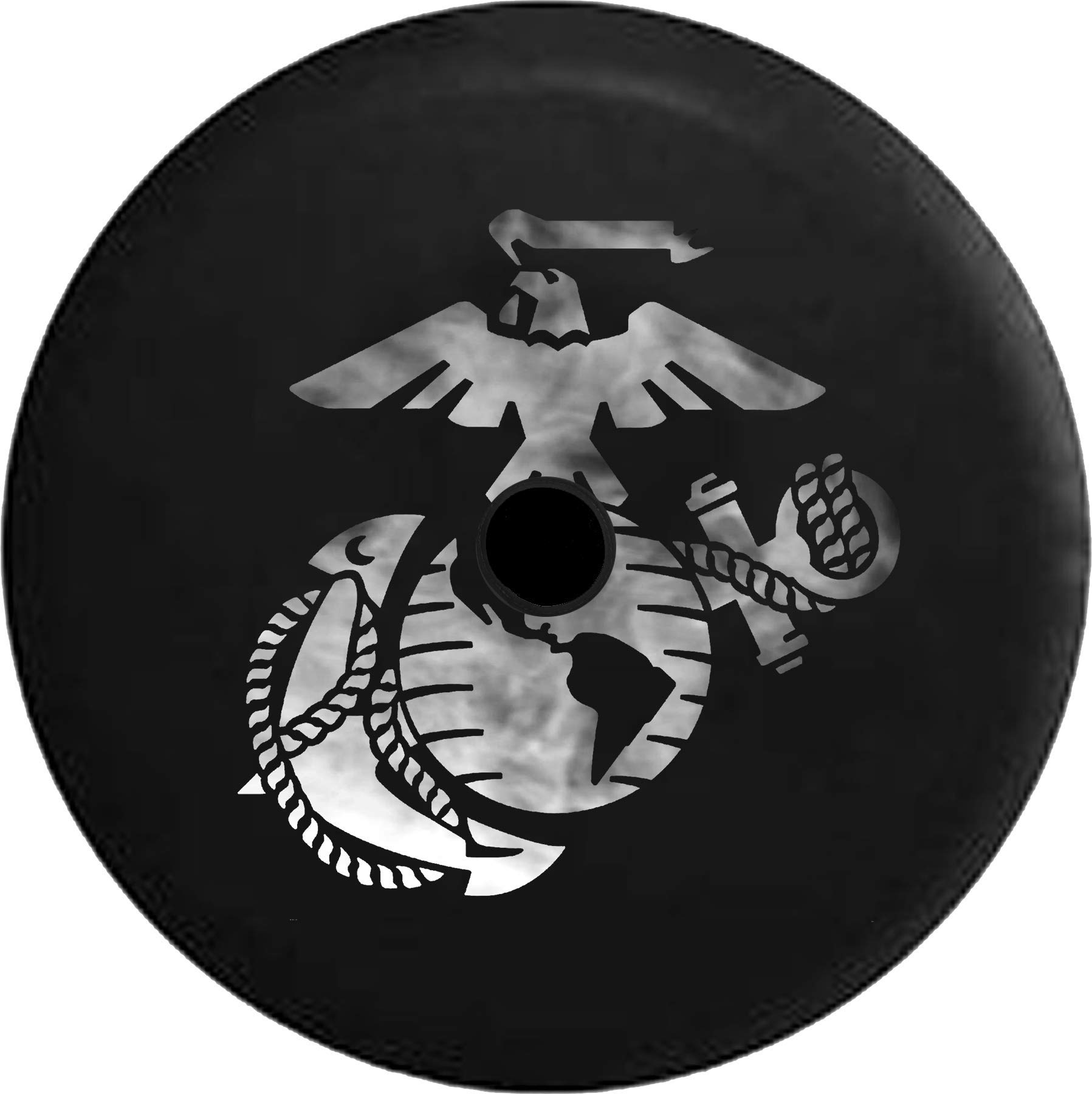 Amazon.com: JL Spare Tire Cover Eagle Anchor Military - Fog & Smoke ...