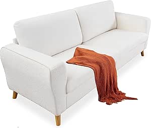 Amazon.com: GAOMON Modern 3 Seater Couch, Mid-Century 84 Inch Sofa with ...
