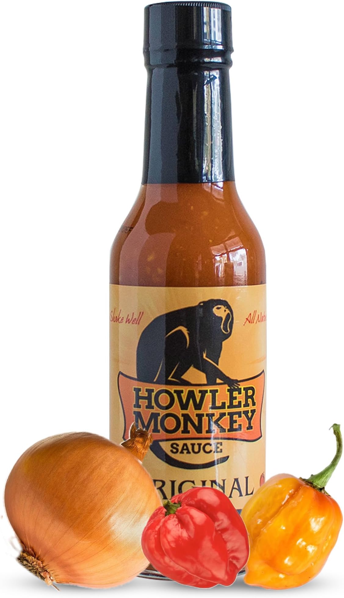 Amazon.com : Howler Monkey Sauce Original - Panamanian-Style Hot Sauce with Aji Chombo Peppers ...