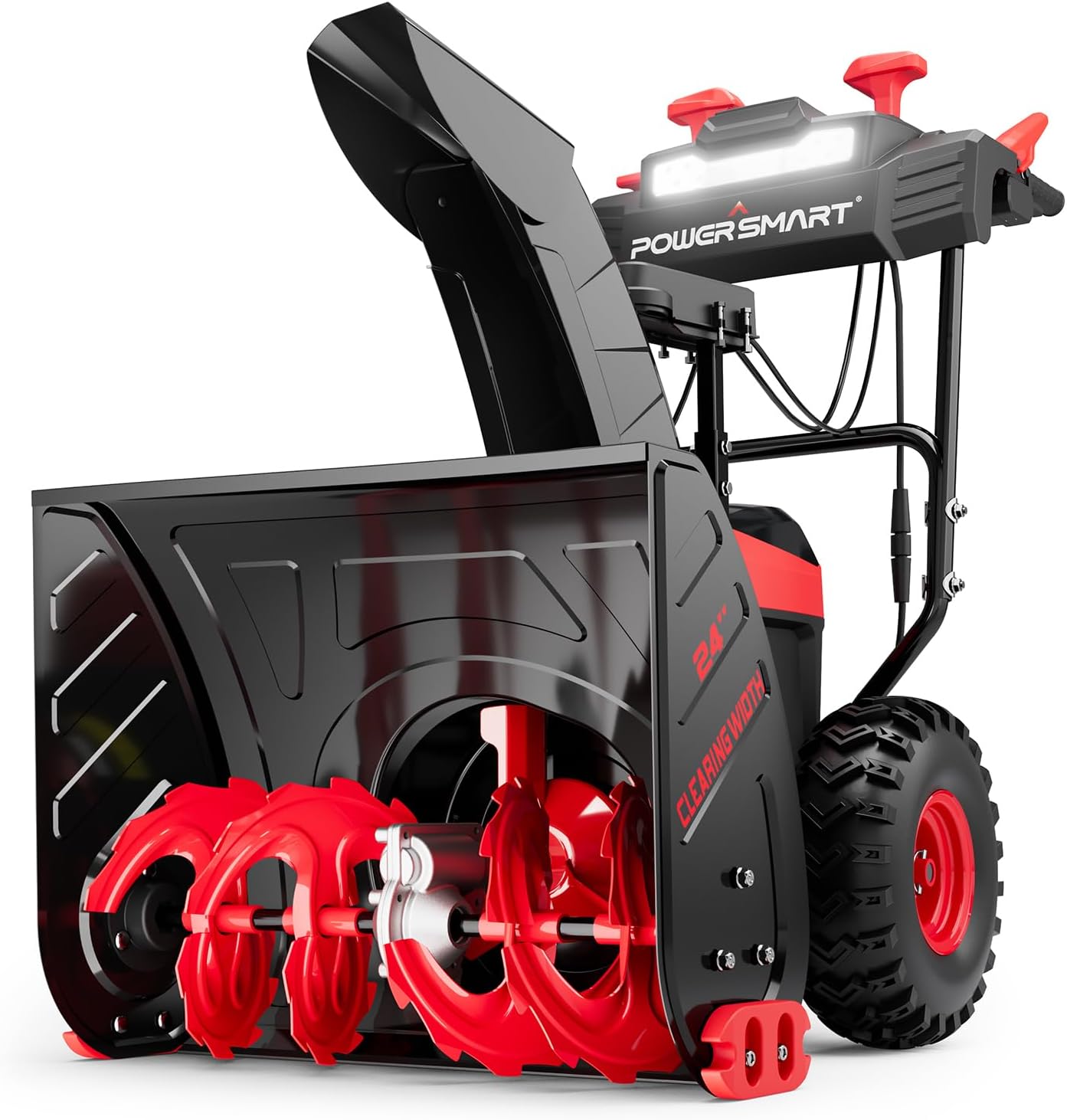Amazon.com : PowerSmart 24in. 80V Self-Propelled 2-Stage Cordless Snow ...