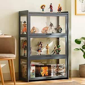 Amazon.co.jp: Natural Bamboo Collection Box Storage Cabinet Display ...