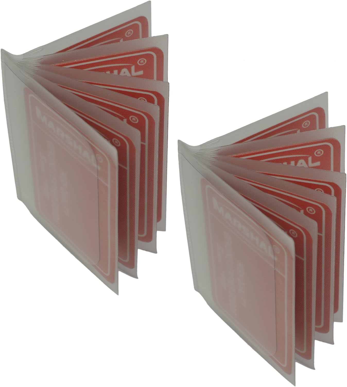 Set of 2-6 Page Plastic Wallet Insert for Bifold Billfold or Trifolds ...