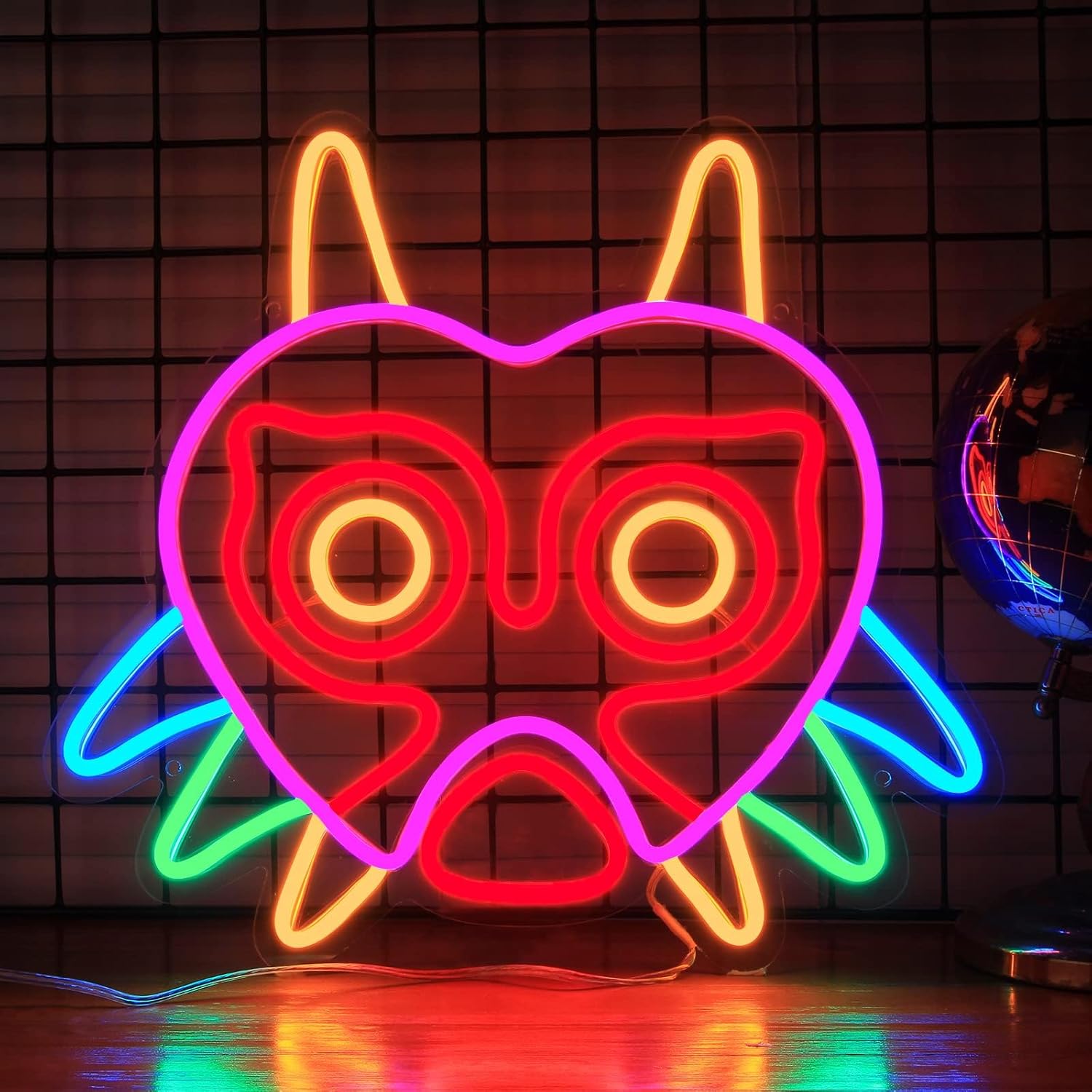 Amazon.com : Majora's Mask LED Sign 15in Zelda Neon Sign LED Neon Light ...