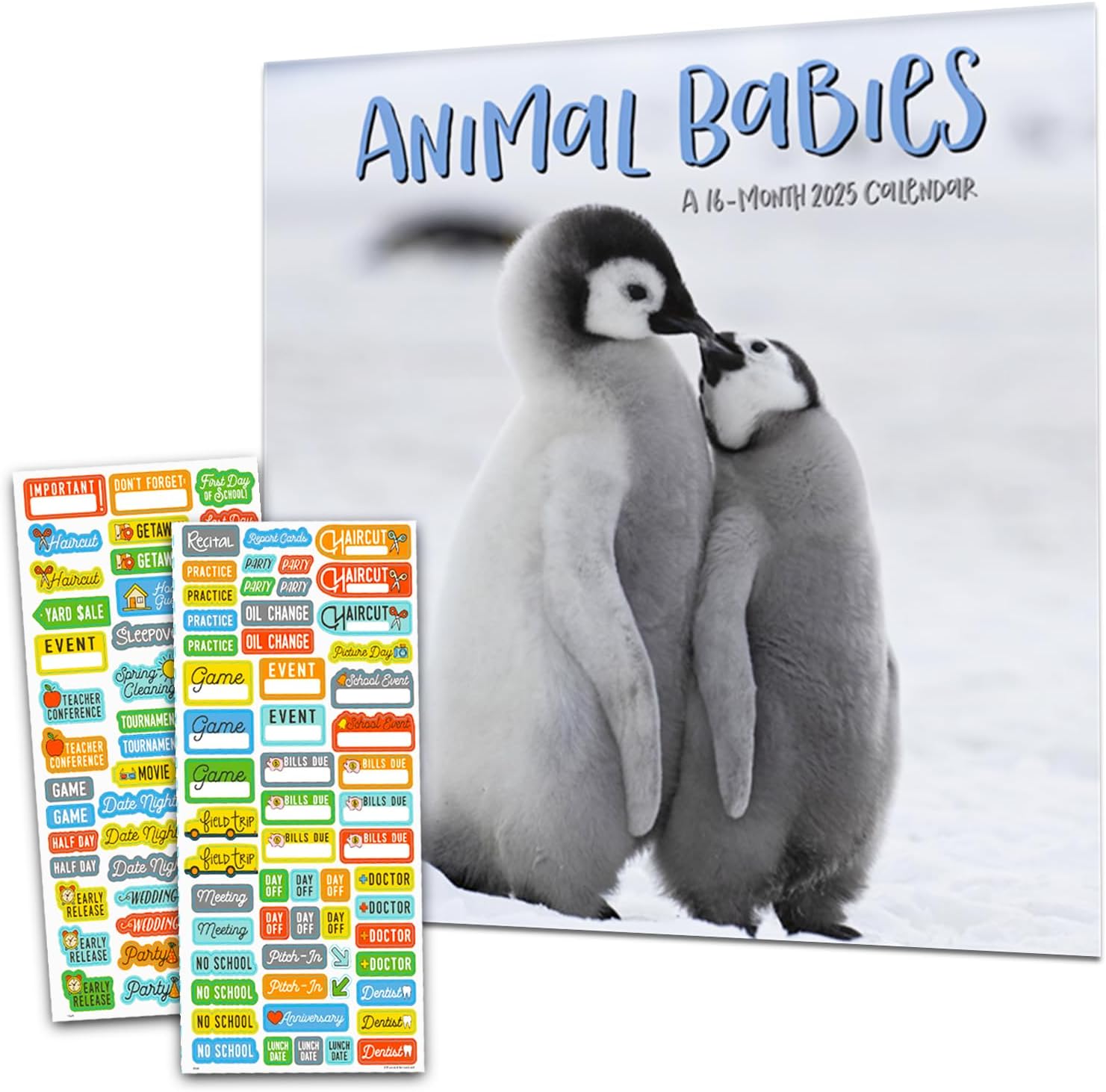 Amazon.com: Animal Babies Calendar 2025 - Deluxe 2025 Baby Animals Mini ...