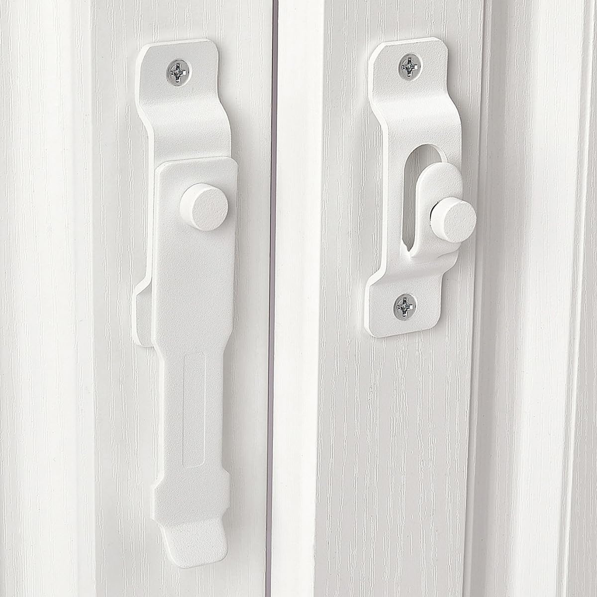 Snapklik.com : INIRET 4 Packs Barn Door Latches4.33”x 3.23” Matte White ...