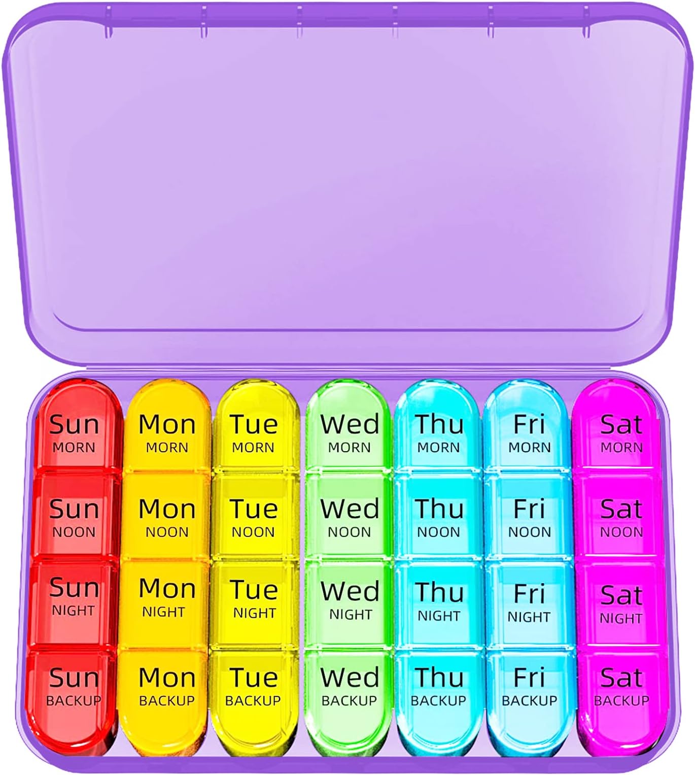 Amazon.com: Daviky Weekly Pill Organizer 3 Times a Day, Travel Pill ...
