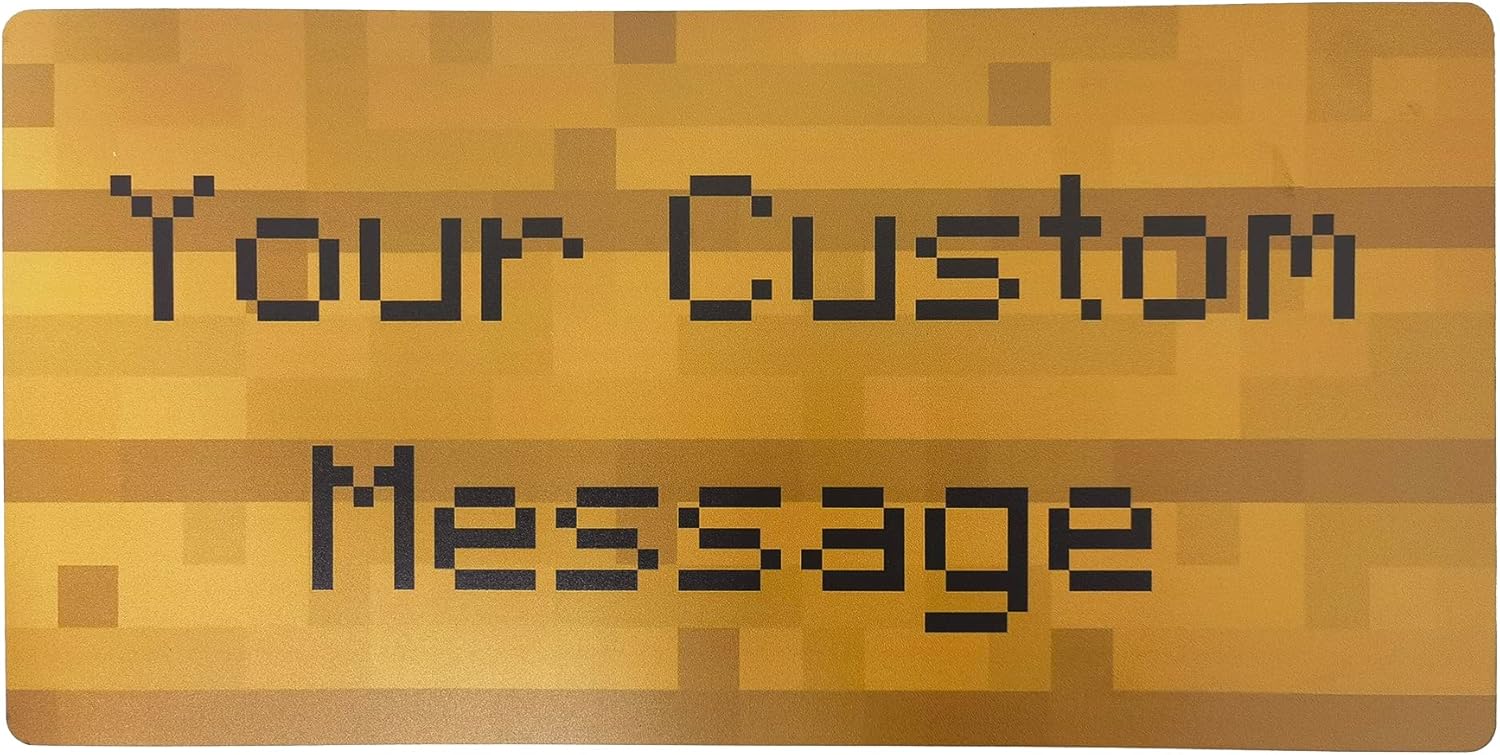 Amazon.com: Wood Pixel Sign 8x16 Inches – Custom Miner Sign Craft ...