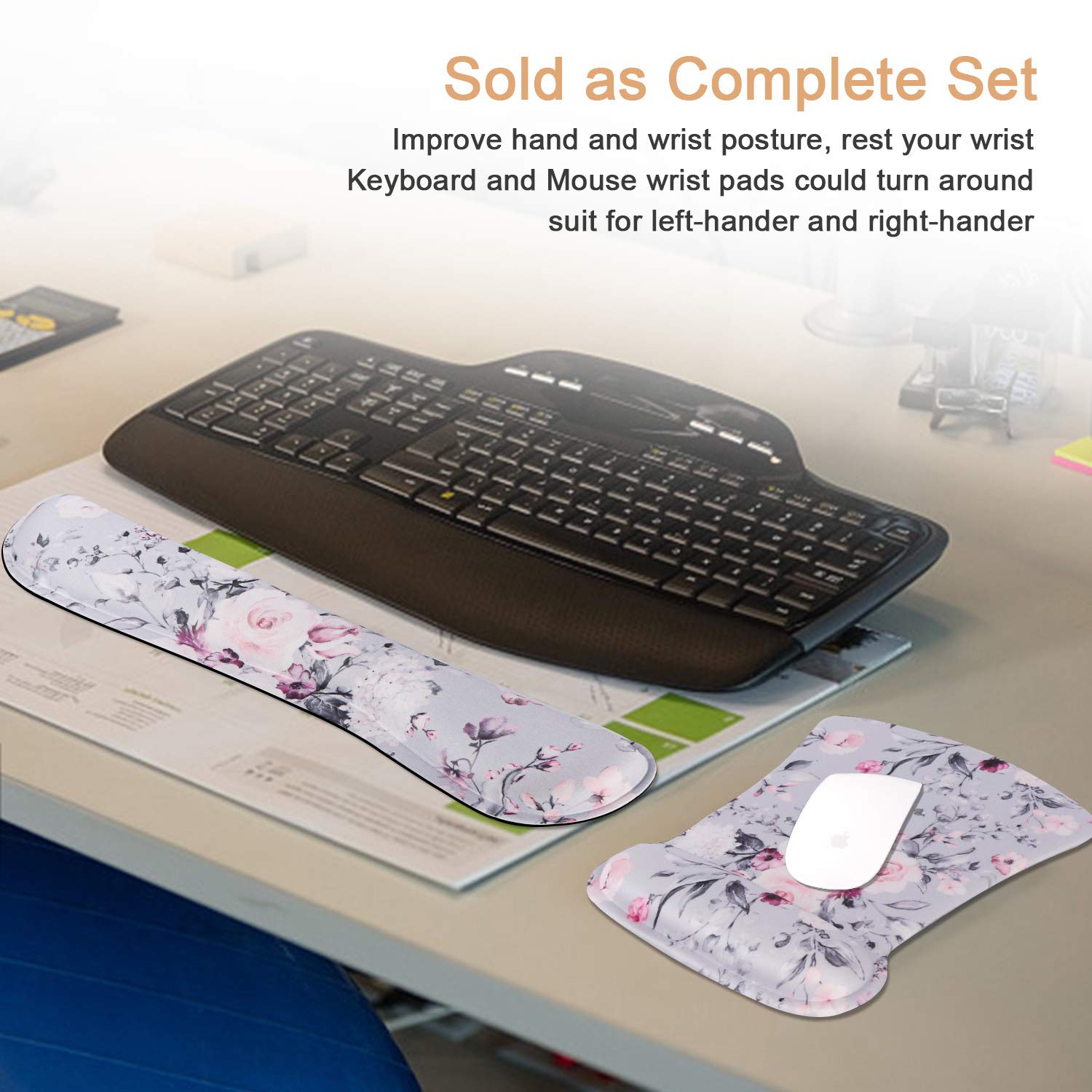 Snapklik.com : iCasso Keyboard Wrist Rest And Mouse Wrist Rest Pad ...