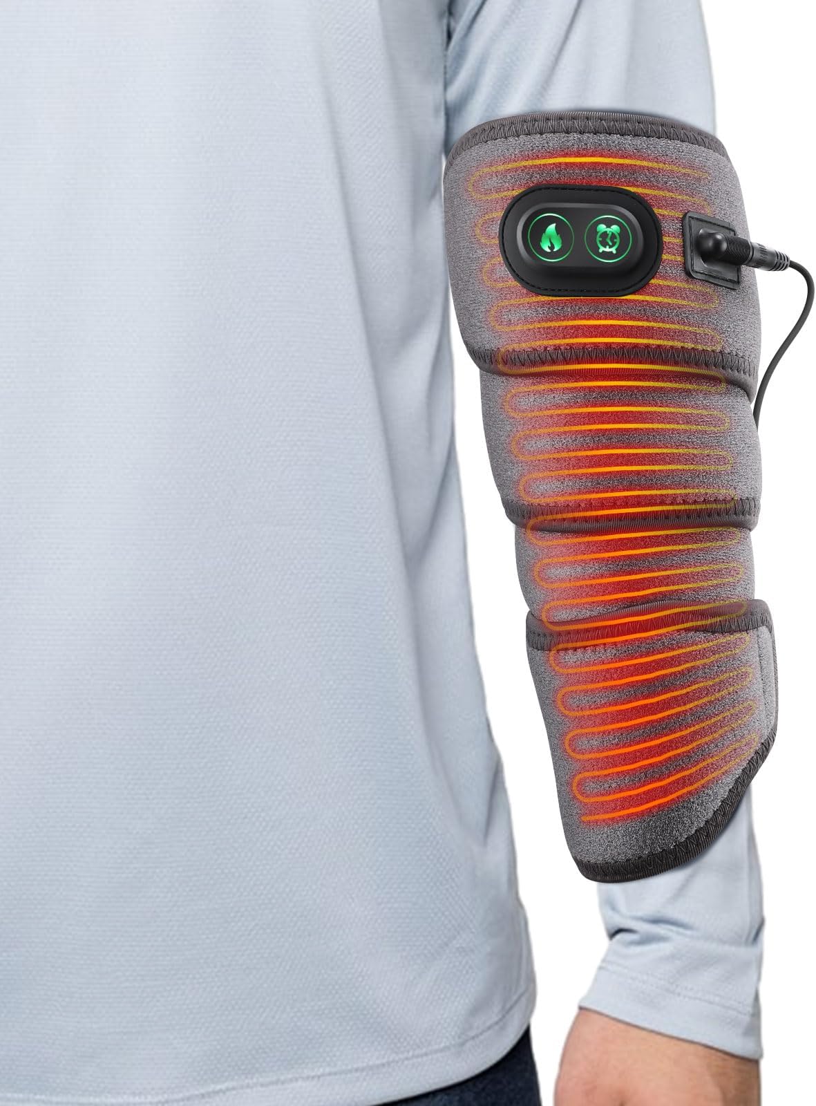 Amazon.com: Cordless Elbow Massager with Heat, 3000mAh Arm Heating Pad ...