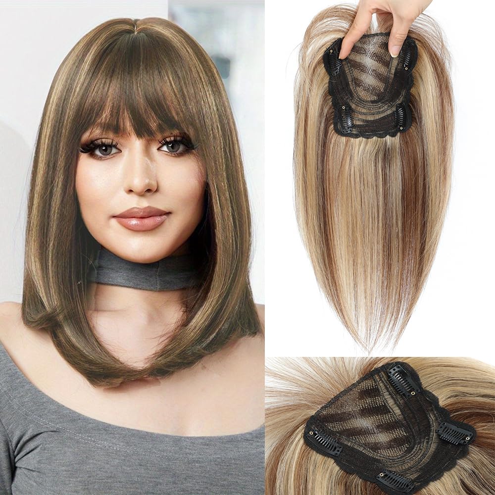 Amazon.com : HVVZOY Hair Toppers for Women Real Human Hair, 360° 3D Real Human Hair Toppers for ...