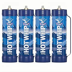 Amazon.com: Whipped Cream Charger, 4.0L Tank, 2560g×4 Hotwhip Whip ...
