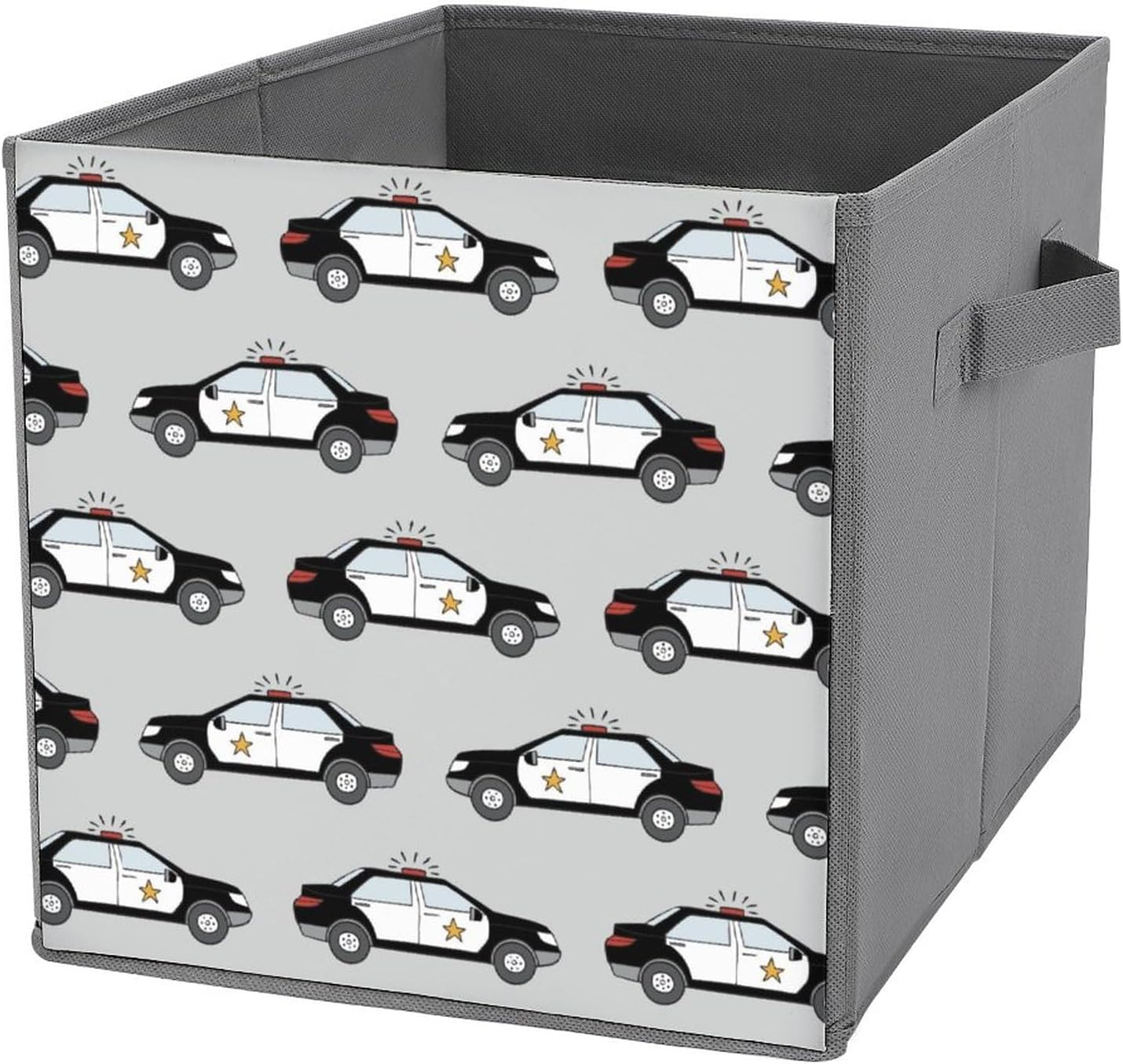 Amazon.com: MEIKKO Hand Drawn Police Cars Storage Cubes, Cartoon 11 ...