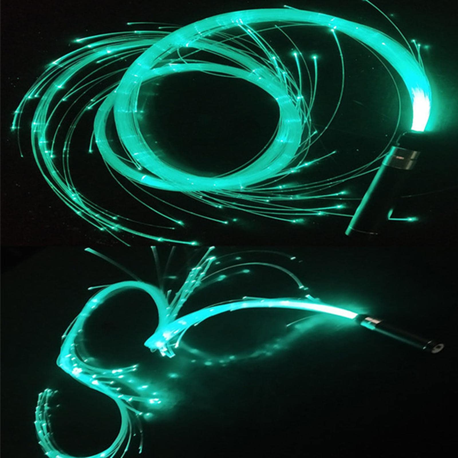 LED Rave Whip 360 Swivel LED Fiber Optic Dance Whip - 40+ Color Modes ...