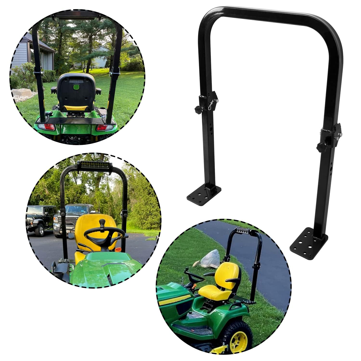 Lawn Mower Roll Bar Amazon.com: ECOTRIC Tractor Folding ROPs Roll Bar