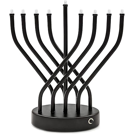 Amazon.com: Zion Judaica Large LED Electric Hanukkah Menorah - New ...