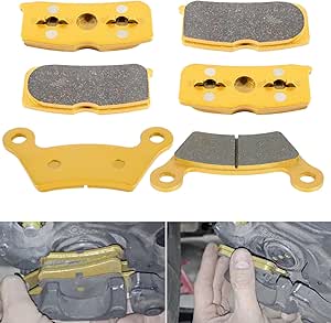 Front and Rear Brake Pads Kit Fit for 2008-2012 Can Am Spyder RS GS SE5 ...