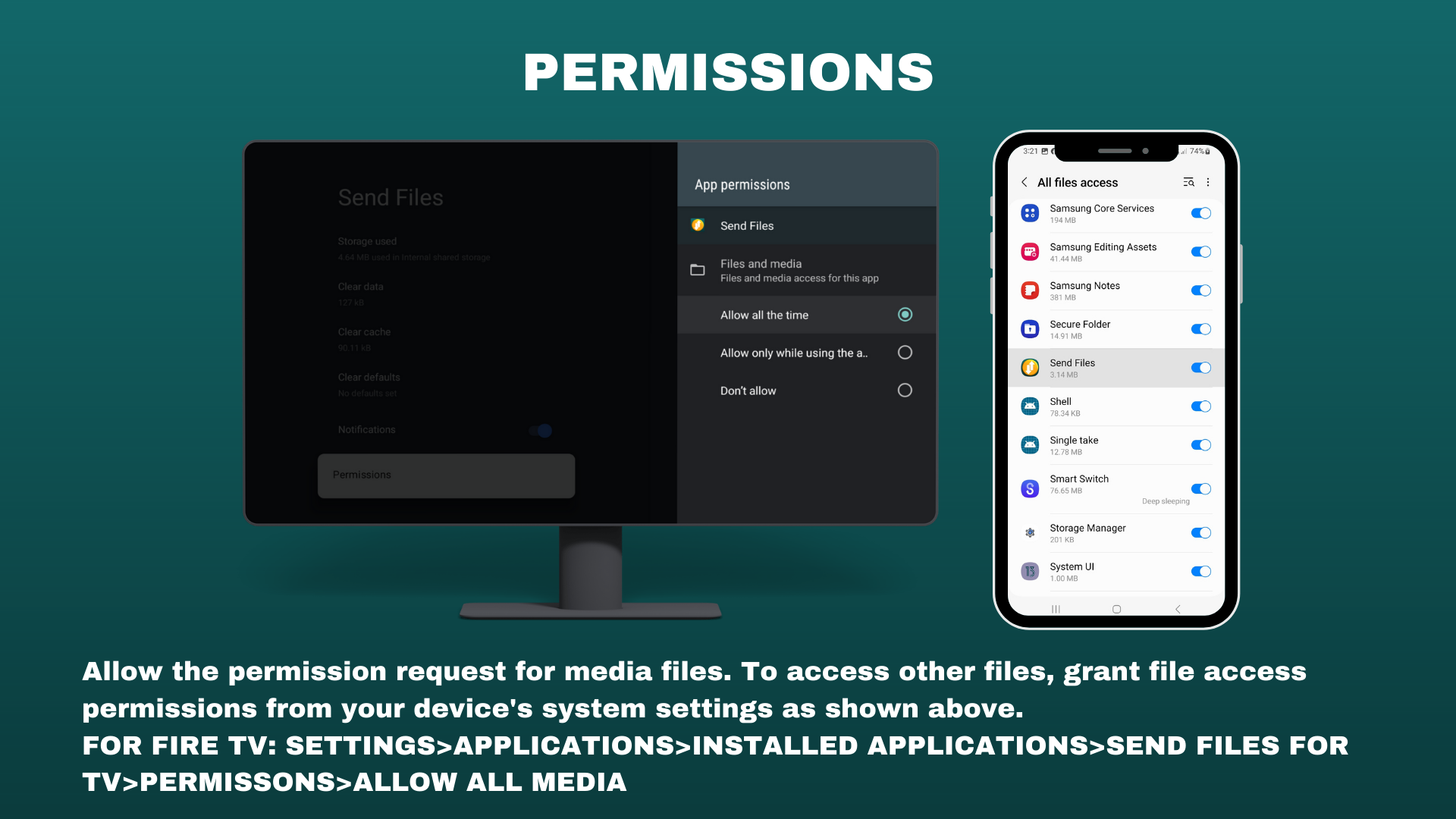 Wireless File Transfer (Send Files to TV) - App on Amazon Appstore