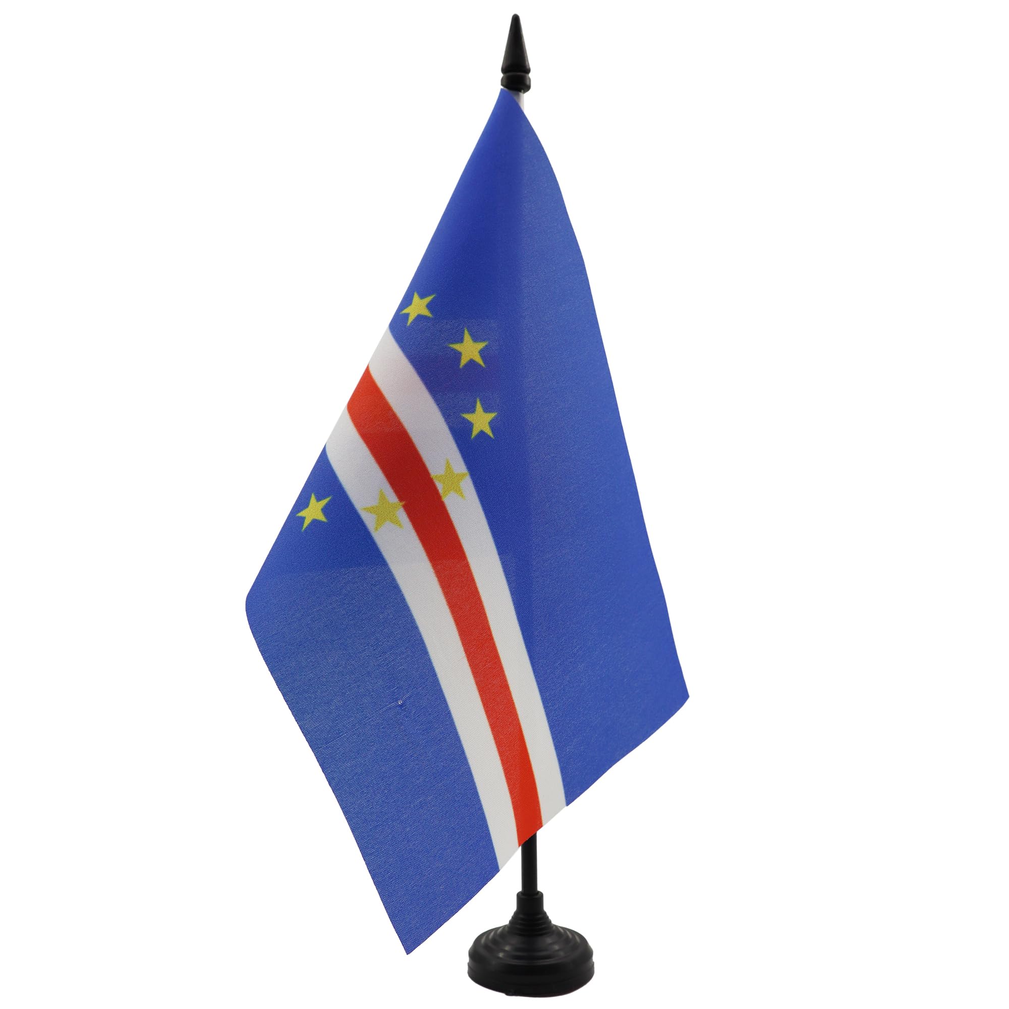Amazon.com: Cape Verde Table Flag 5'' x 8'' - Cape Verdean Desk Flag 21 ...