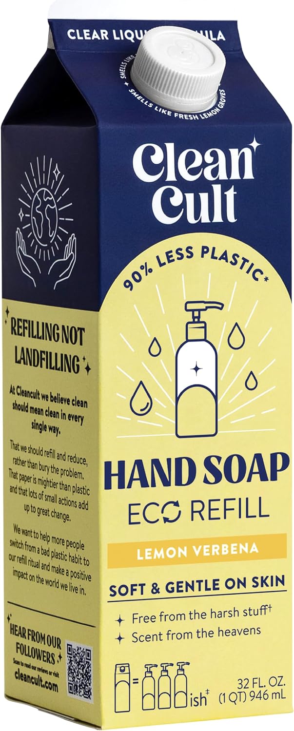 Amazon.com: Cleancult Liquid Hand Soap Refill - Lemon Verbena ...