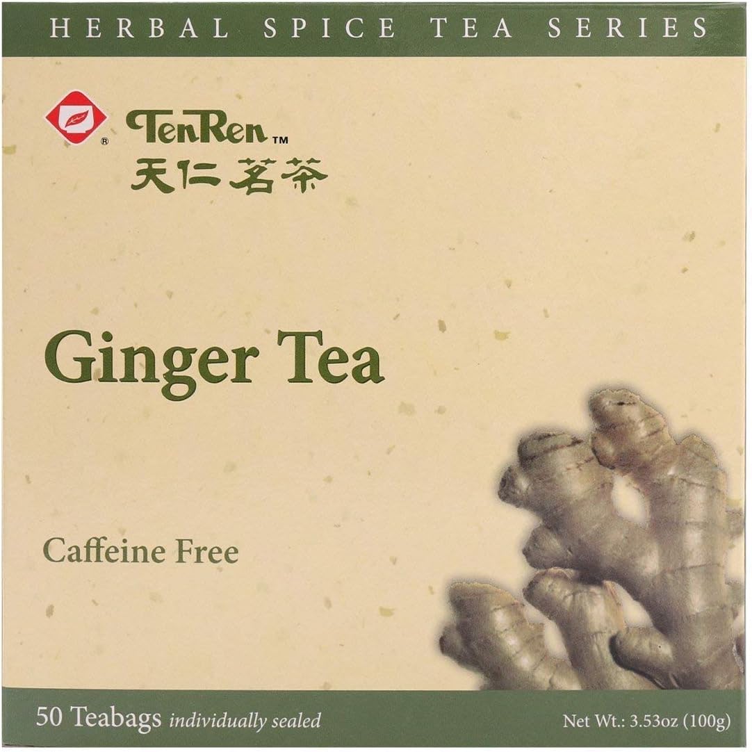 Amazon.com: Ten Ren Ginger Tea, Individually Sealed, 50 Teabags ...