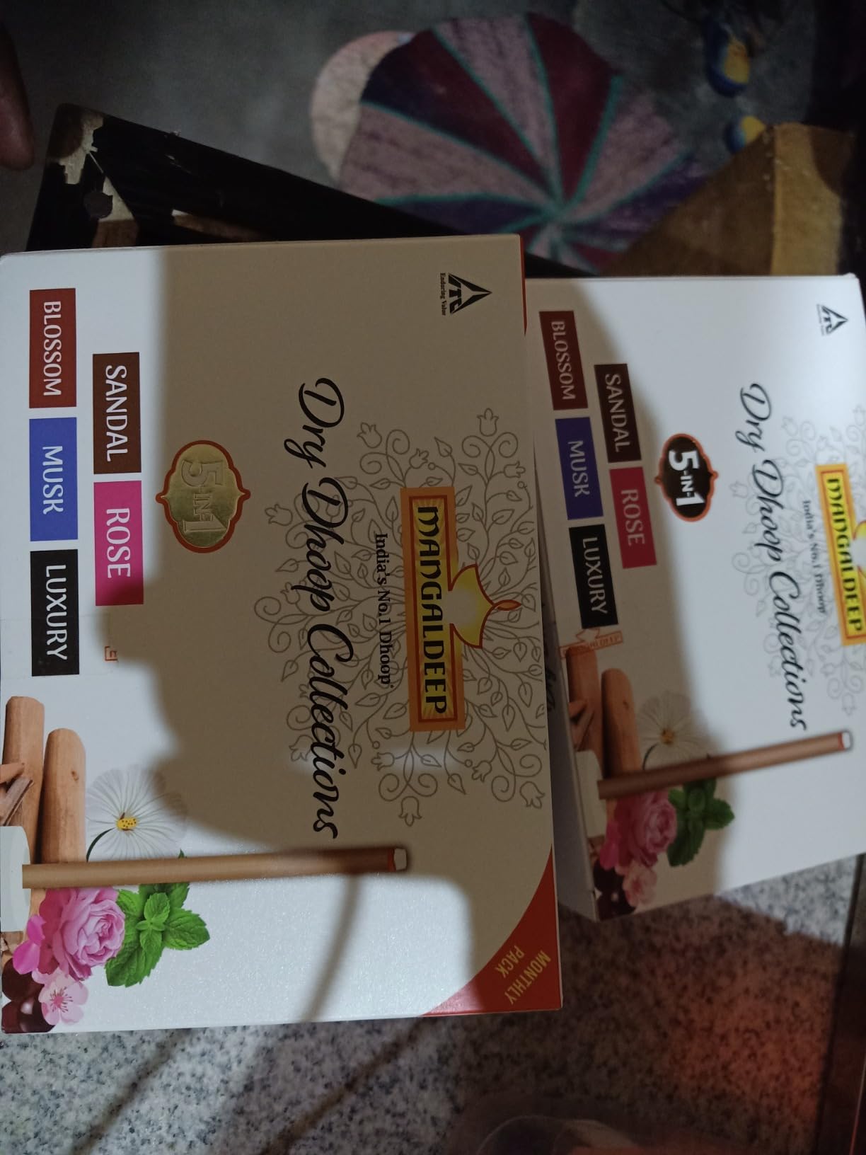 Mangaldeep Dry 5 In 1 Value Sandal, Rose, Blossom, Musk & Luxury ...