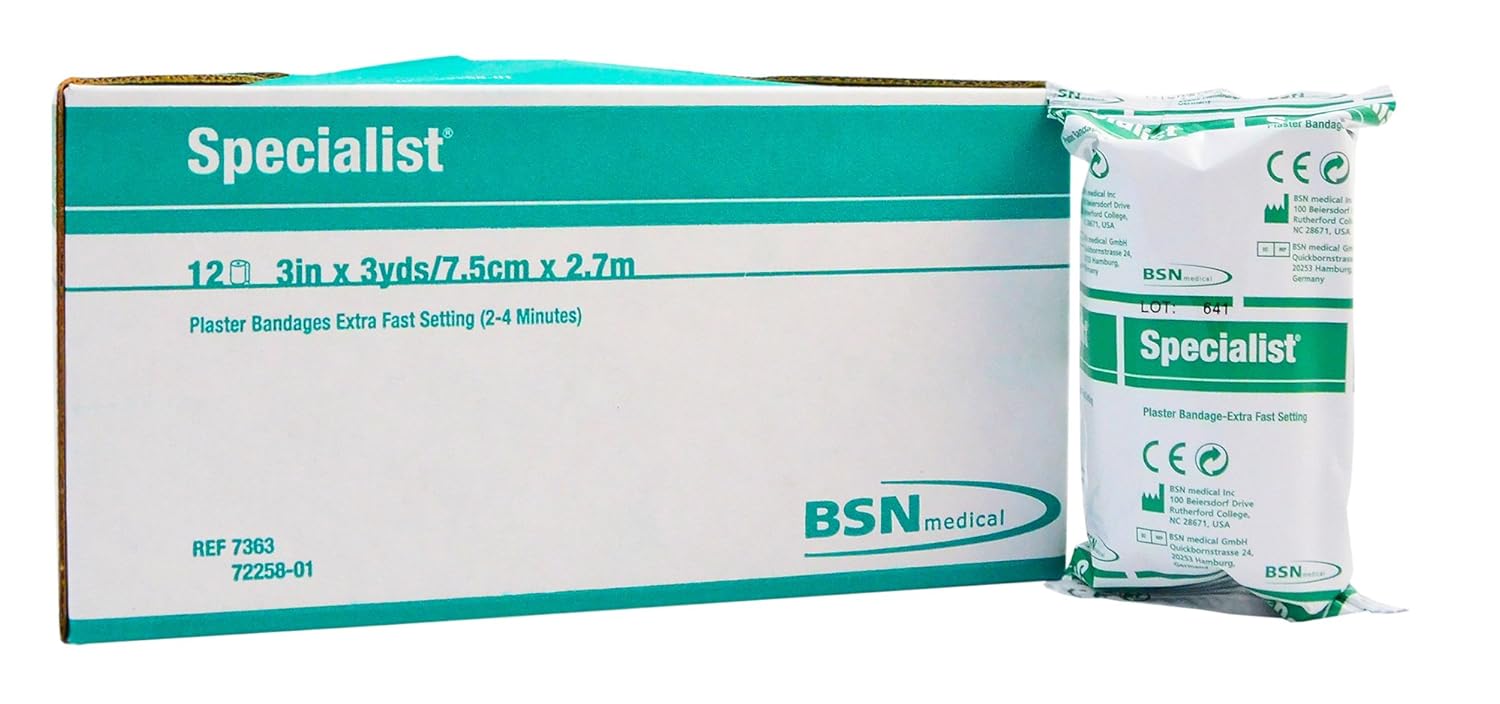Amazon.com: BSN Medical 7363 Specialist Plaster Bandage, Extra Fast ...