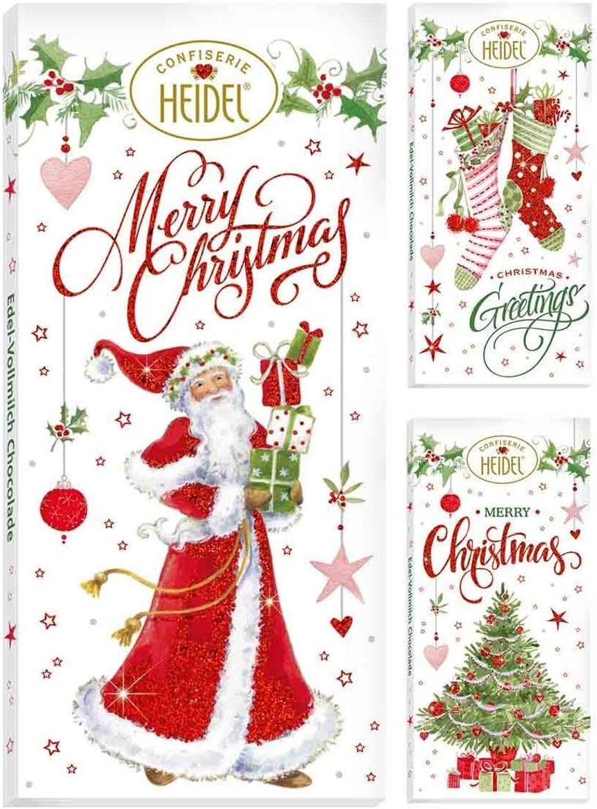 Heidel "White Christmas" Choco-Greetings 100g (pack of 3) - Milk ...