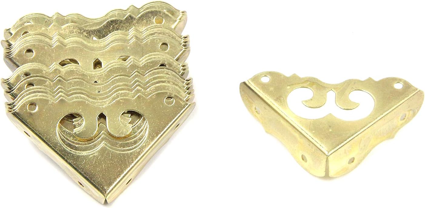 Amazon.com: Coshar Right Angle Box Corner Protector Gold Brackets ...