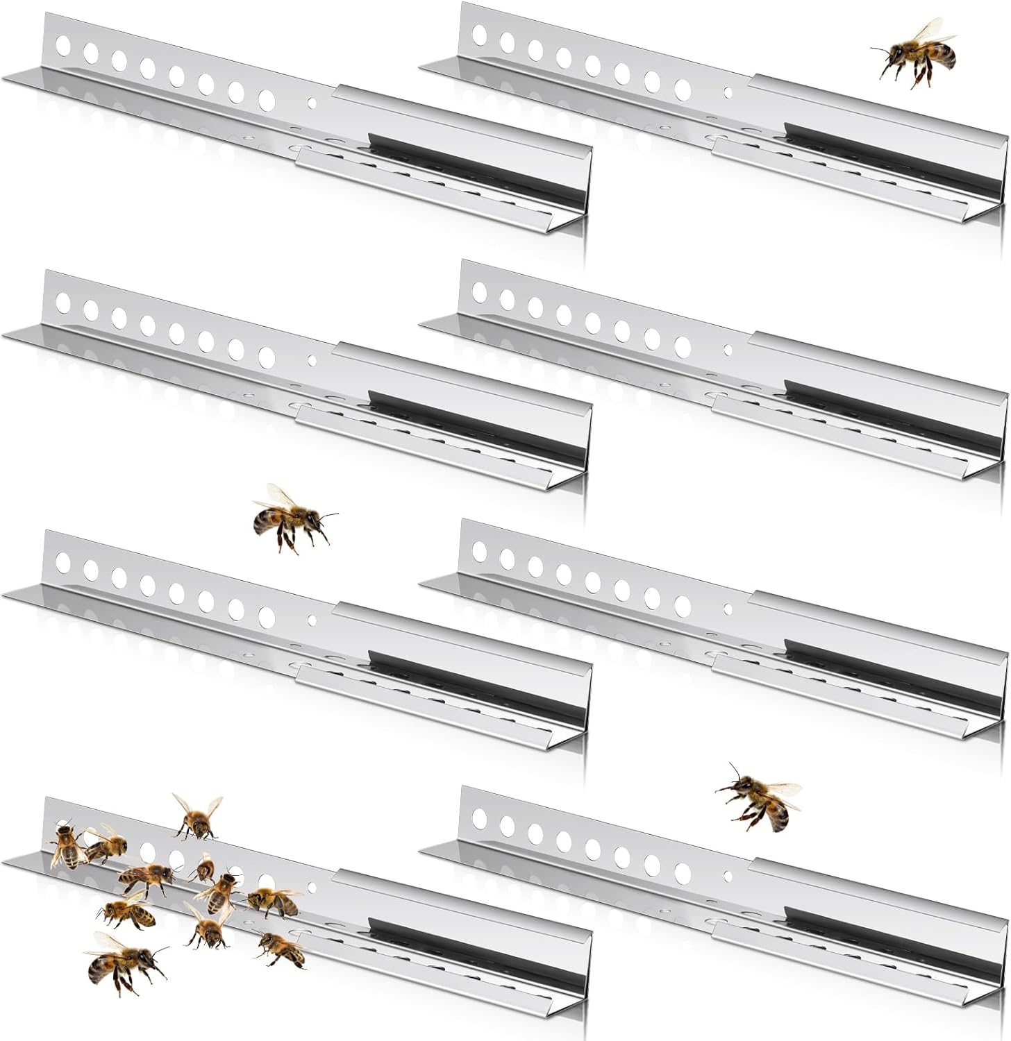 Amazon.com: Gisafai 8 Pcs Bee Hive Entrance Reducer and Mouse Guard ...