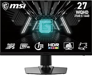 Amazon.com: MSI G272QPF E2 27-inch 2560 x 1440 (QHD) Computer Monitor ...