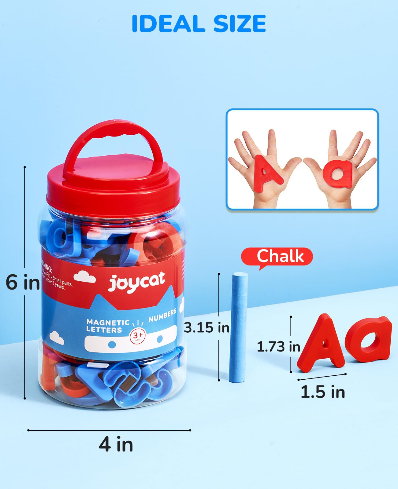 Snapklik.com : JoyCat Magnetic Letters And Numbers, Uppercase And ...