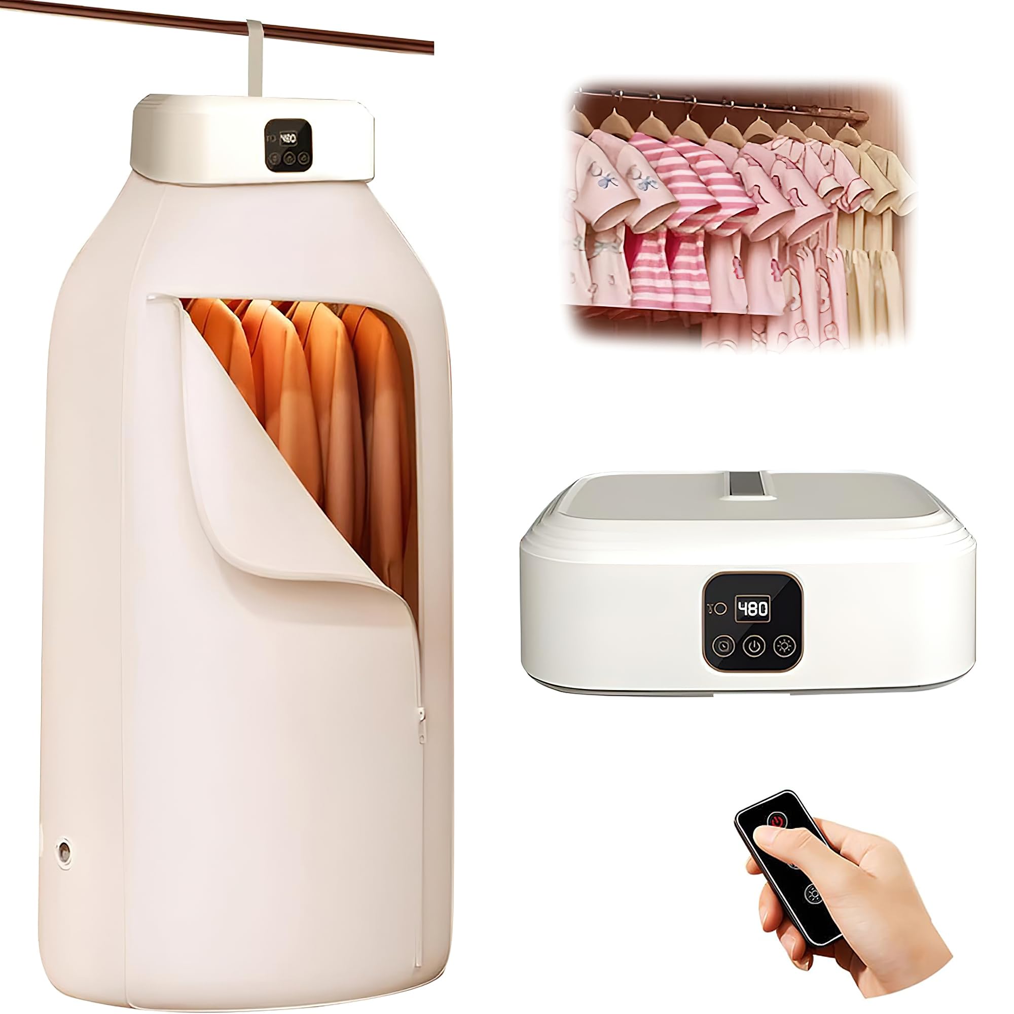 WISKA Clothes Warmer Machine - Portable Warmer for Clothes - Mini ...