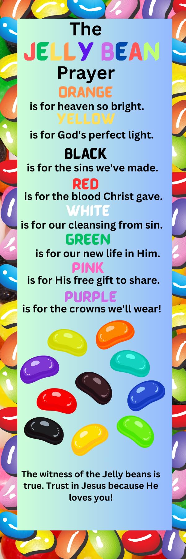 Jelly Bean Prayer Jelly Bean Easter Prayer Jar | Fun365