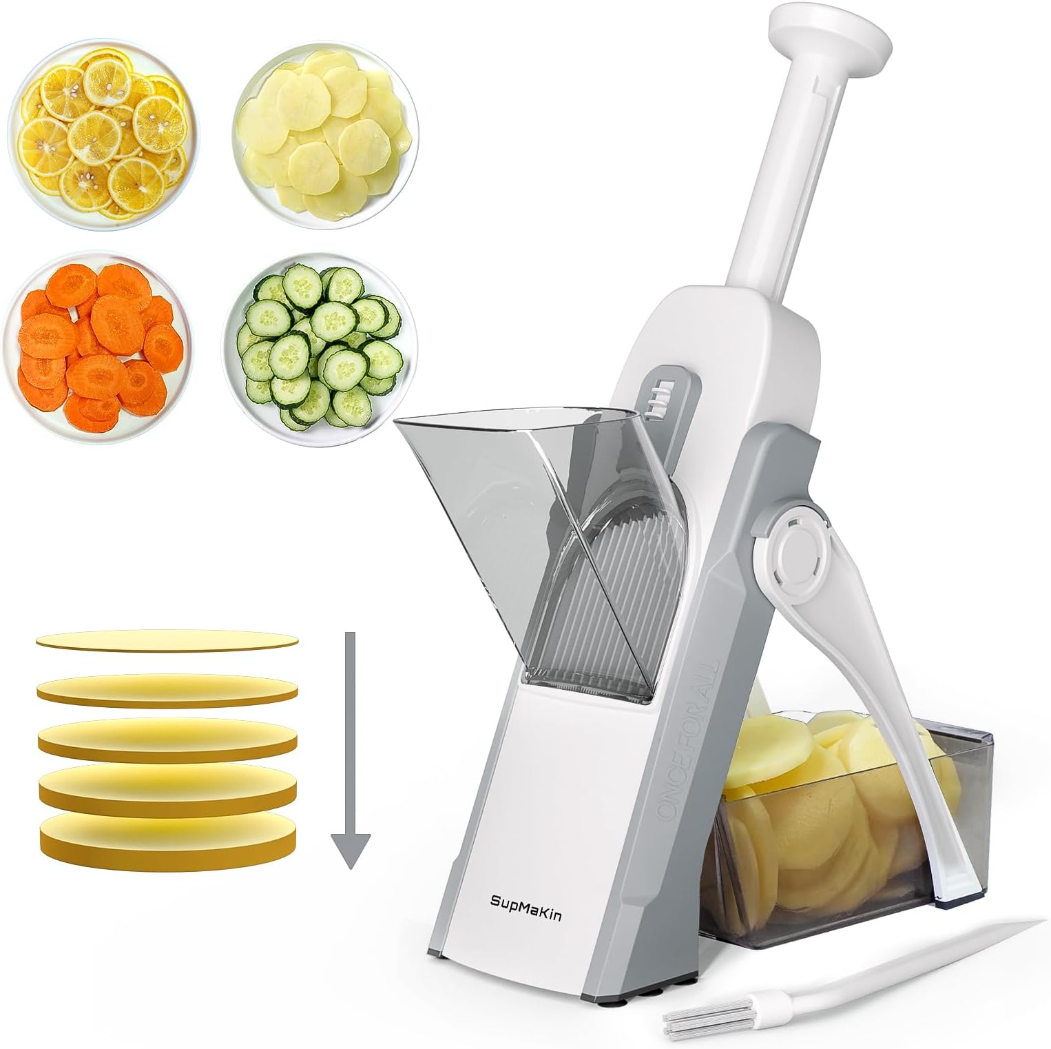 Amazon.com: Safe Mandoline Slicer Blue+ Meat Slicer : Home & Kitchen