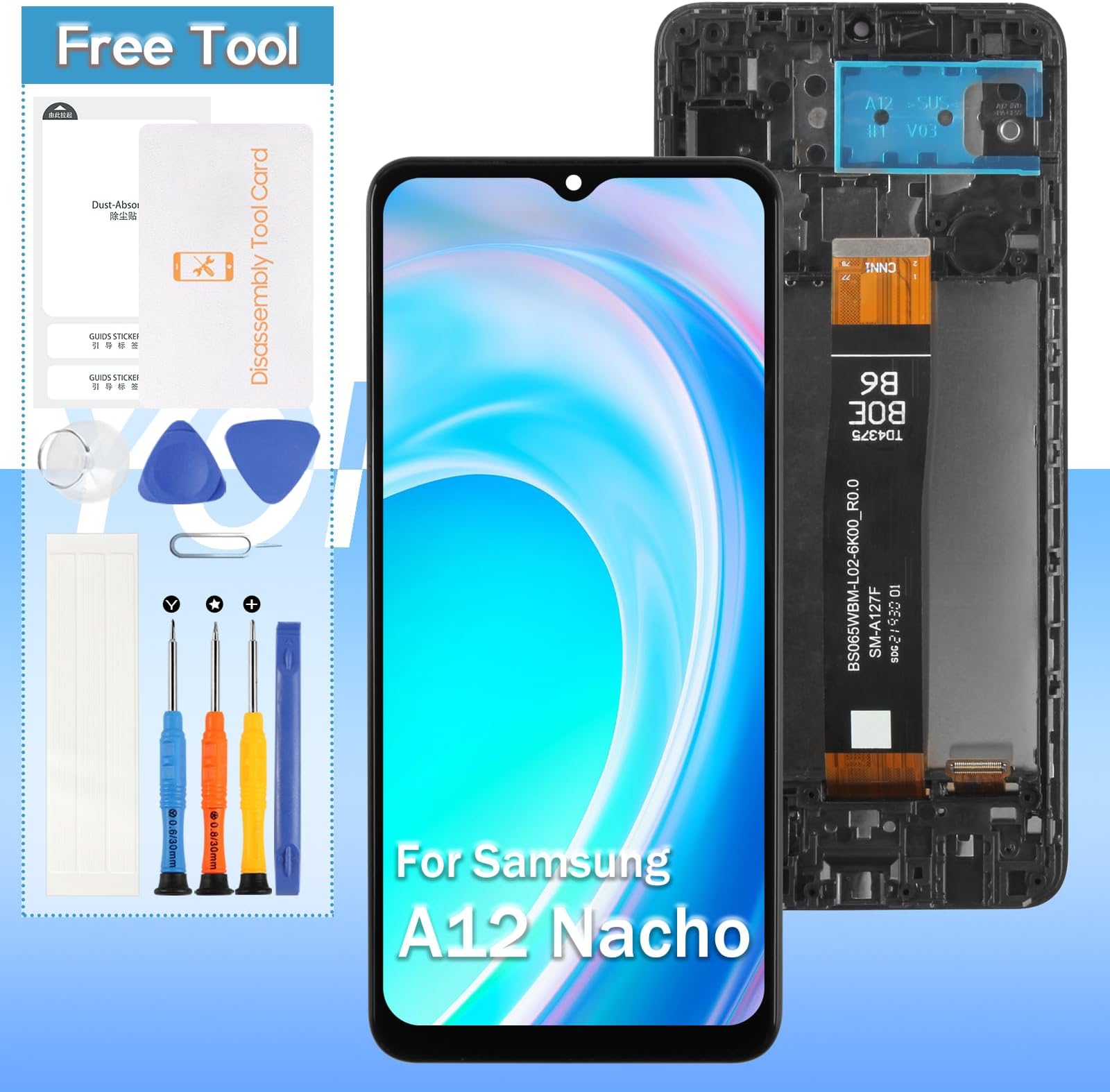 Amazon.com: Screen Replacement for Samsung Galaxy A12 SM-A125A, SM ...