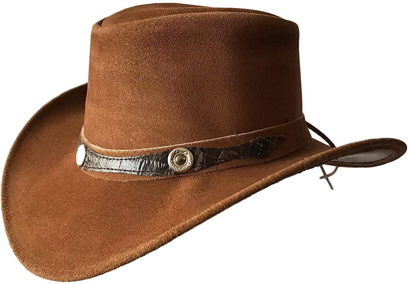 Cappello da cowboy da uomo in vera pelle, stile australiano, stile ...
