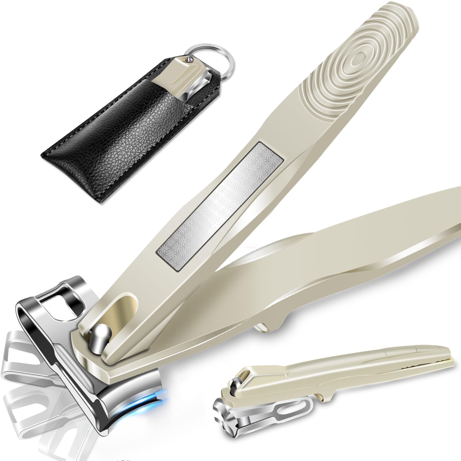 Amazon.com : Nail Clippers for Men 360 Degree Rotary Head Toenail ...