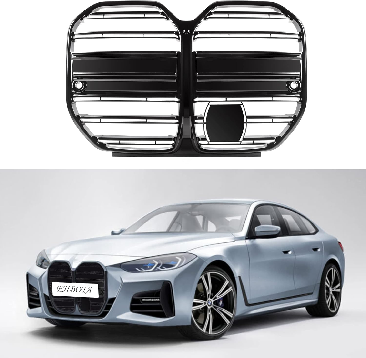 Amazon | EHBOTA G26 フロントグリル/グリル キドニーグリル 交換用 BMW 4シリーズ M4 G26 2021-IN 1個/セット | グリル | 車＆バイク