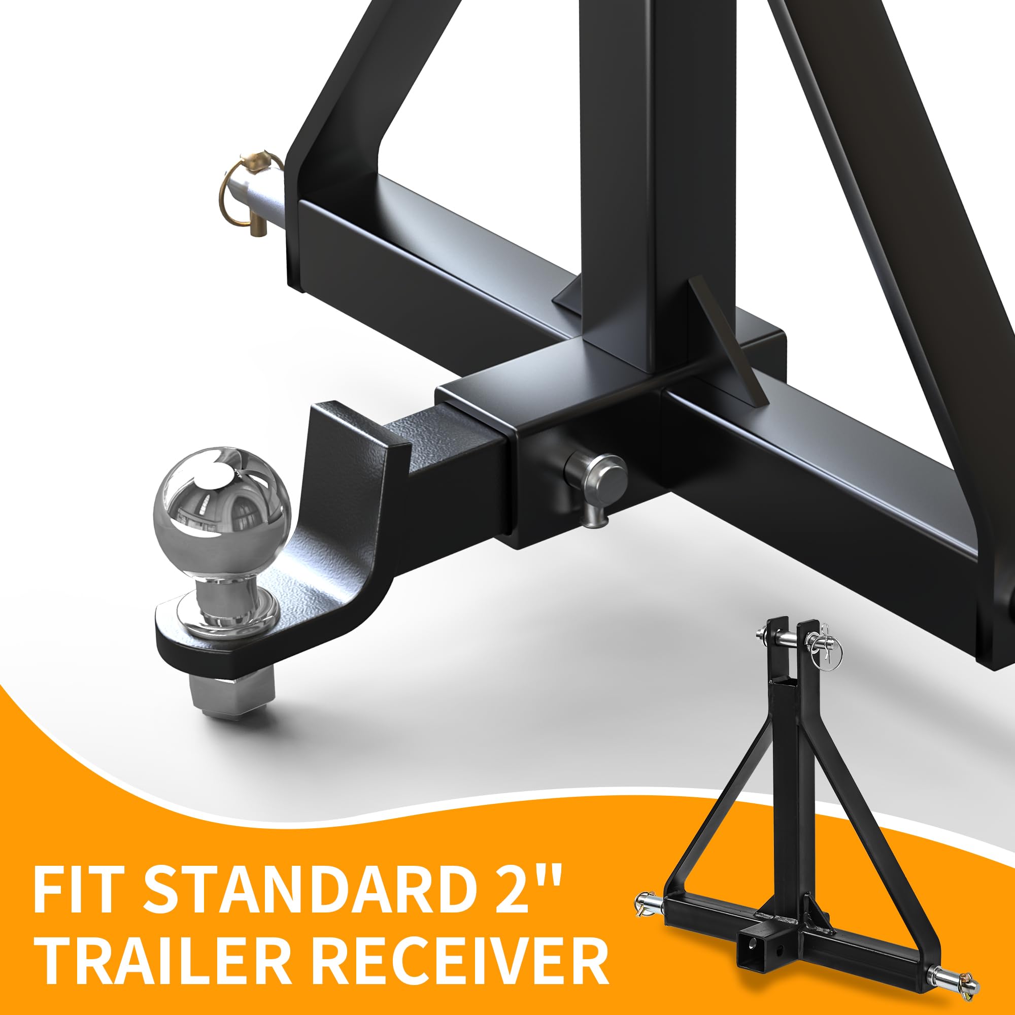 Snapklik.com : YINTATECH 3 Point Hitch Receiver