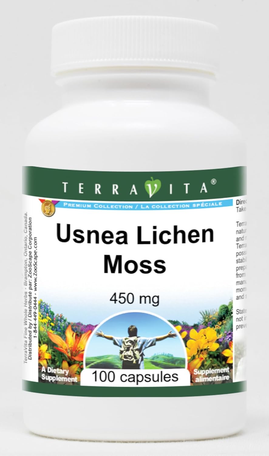 Amazon.com: Terravita Usnea Lichen Moss - 450 mg (100 Capsules, ZIN ...