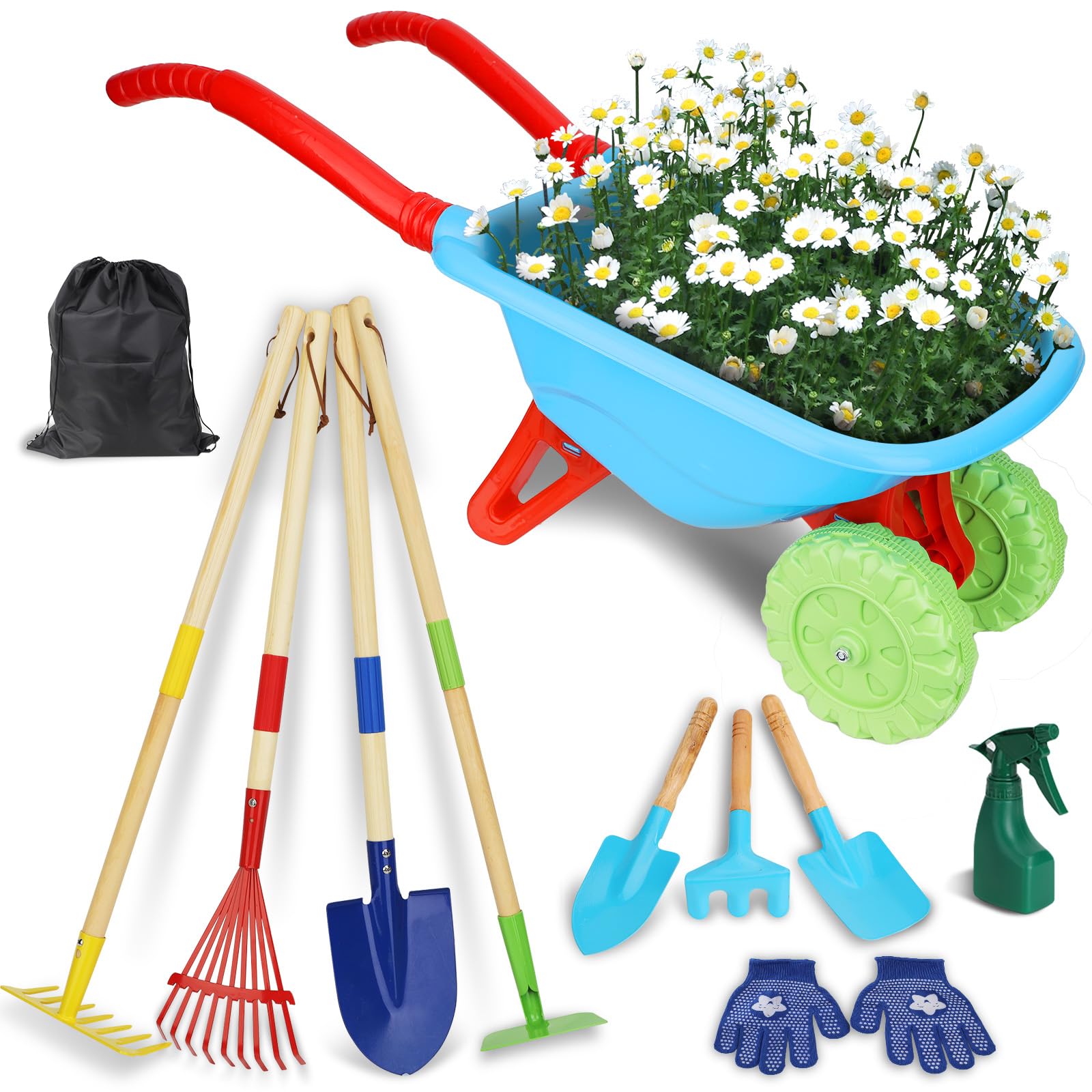 Amazon.com: Kids Gardening Tools Set, Gardening Set for Kids, Outdoor ...
