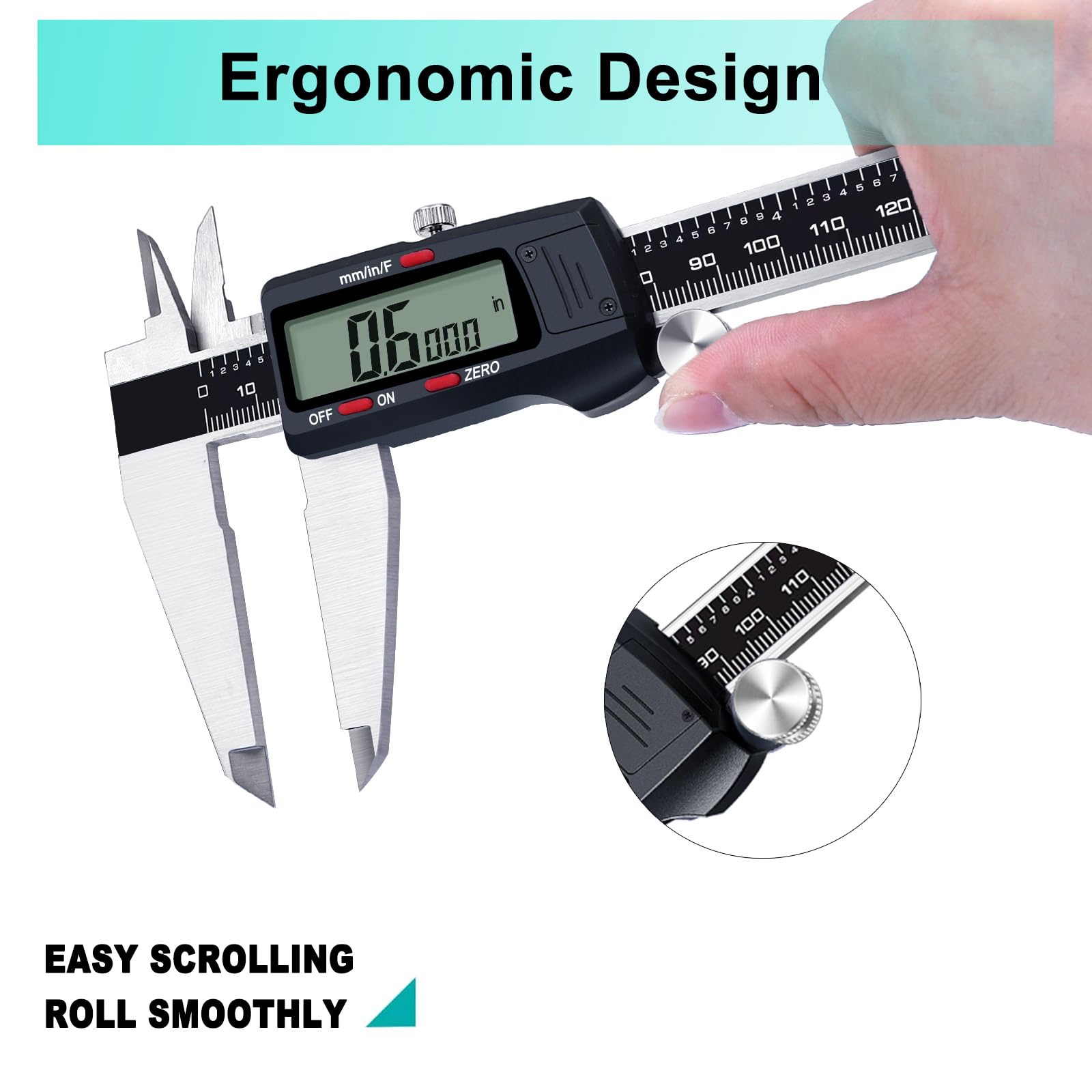 Snapklik.com : Kynup Micrometer Caliper Tool, 12Inch Digital Caliper ...
