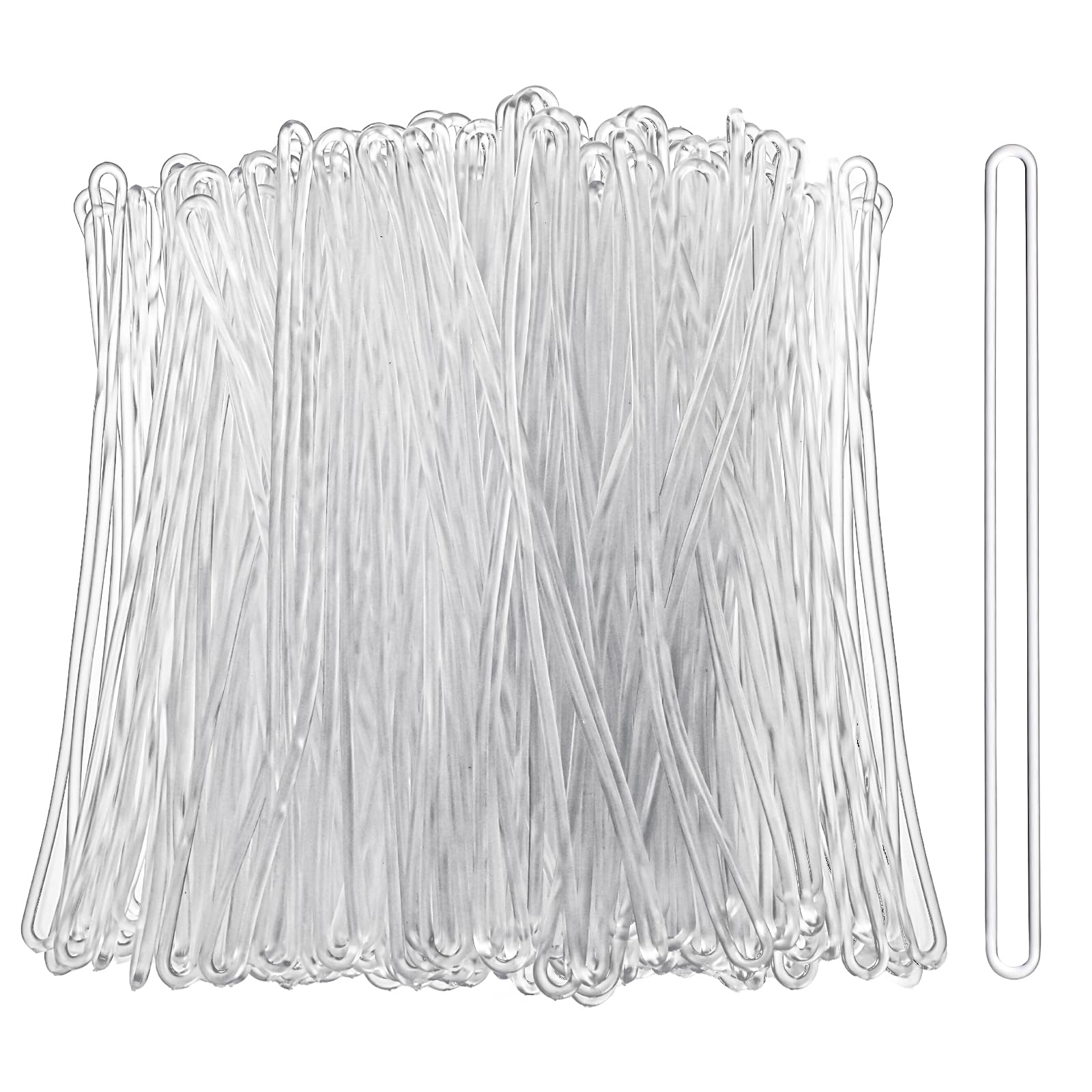 Amazon.com: Hiceeden 400 Pcs Plastic Luggage Tag Loop Straps, 6 Inch ...