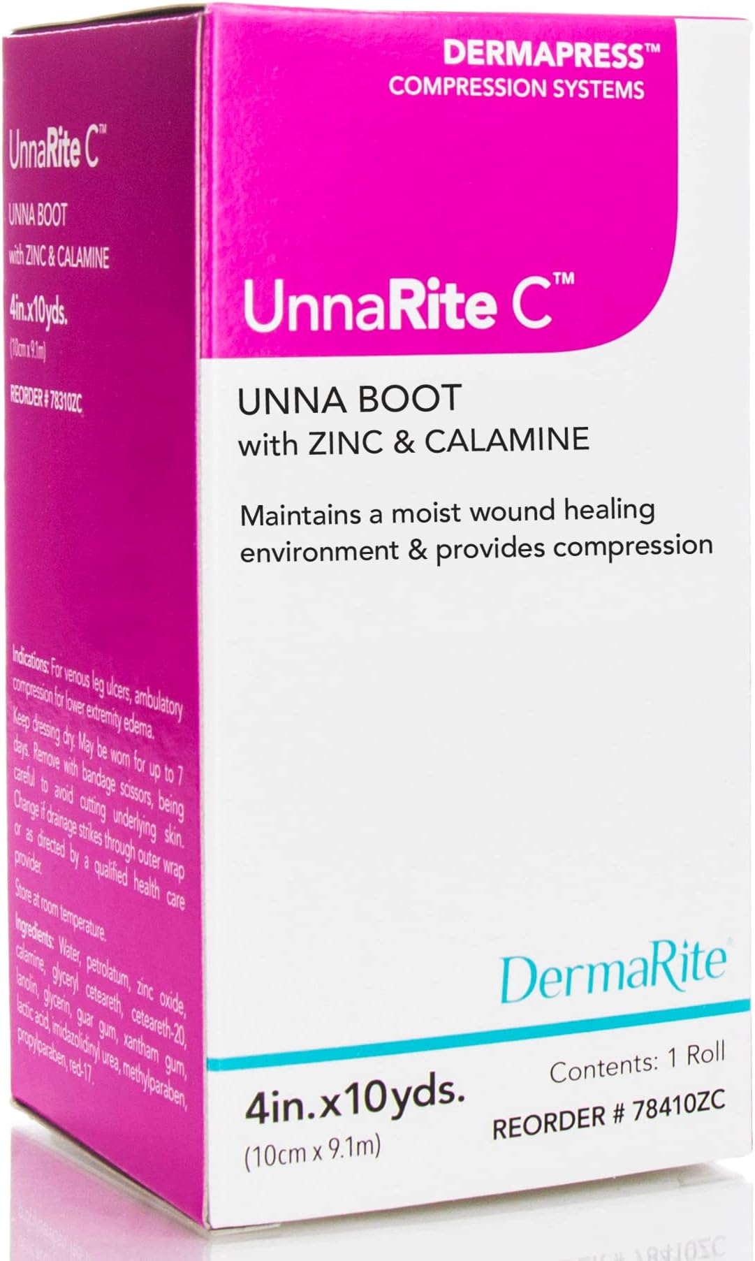 Amazon.com: UnnaRite Unna Boot Bandage with Zinc Oxide and Calamine, 4 ...