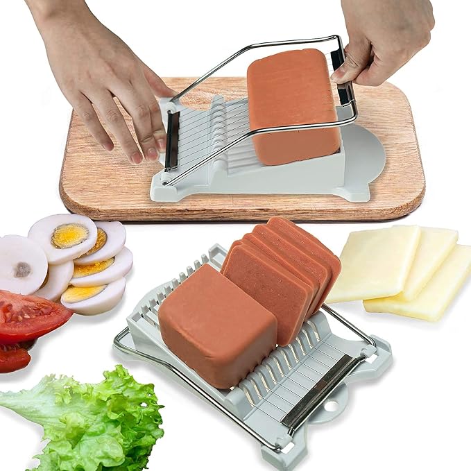 Luncheon Meat Slicer Cheese Cutters | 10 Wires Stainless Steel Utensil ...